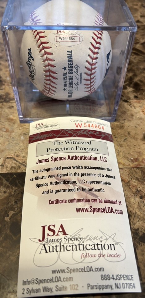 CAL RIPKEN JR AUTOGRAPHED BASEBALL JSA COA AL ROOKIE OF THE YEAR 1982 ...