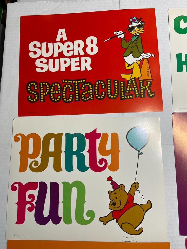 Vintage Walt Disney Super 8 Film Title Cards – Set of Eight | eBay