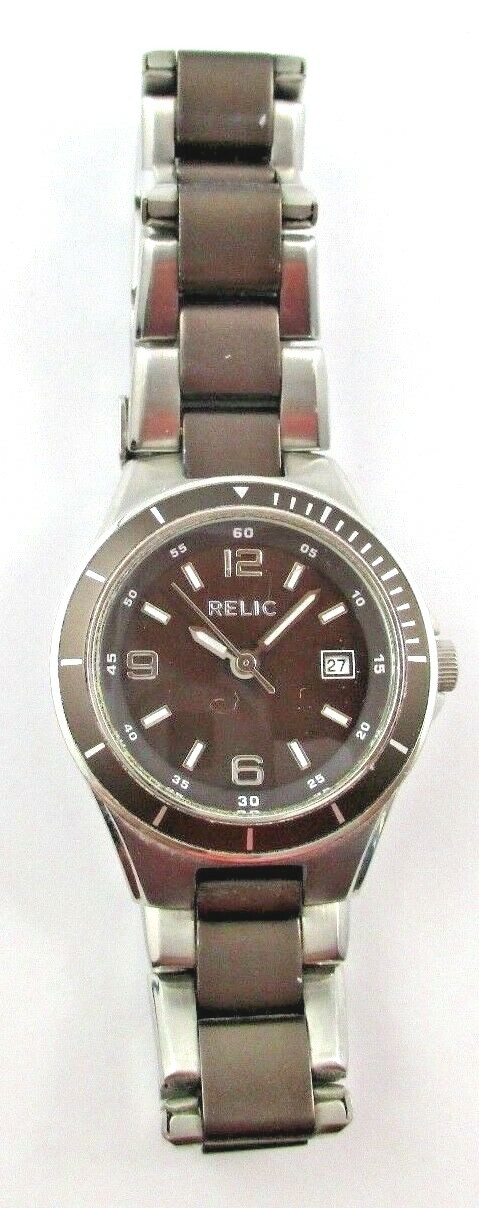 RELIC Brands Ladies Stainless WATCH with Bronze Accents Model # ZR11952 ...