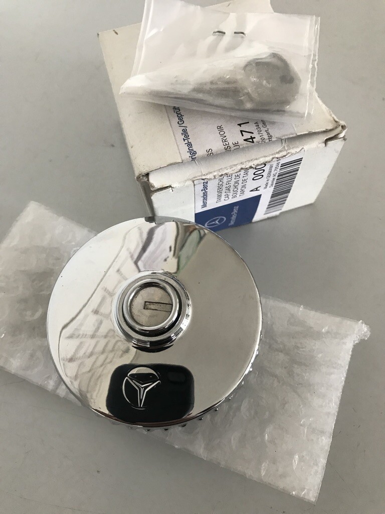 NEW NOS Genuine Mercedes 190SL W121 W111 W113 YMOS Fuel Tank Cap + 2 ...