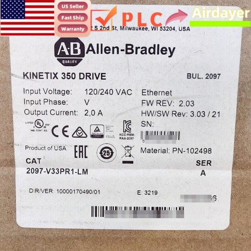 2097-V33PR1-LM AB Kinetix 350 Servo Drive Factory Sealed US Free Tax | eBay