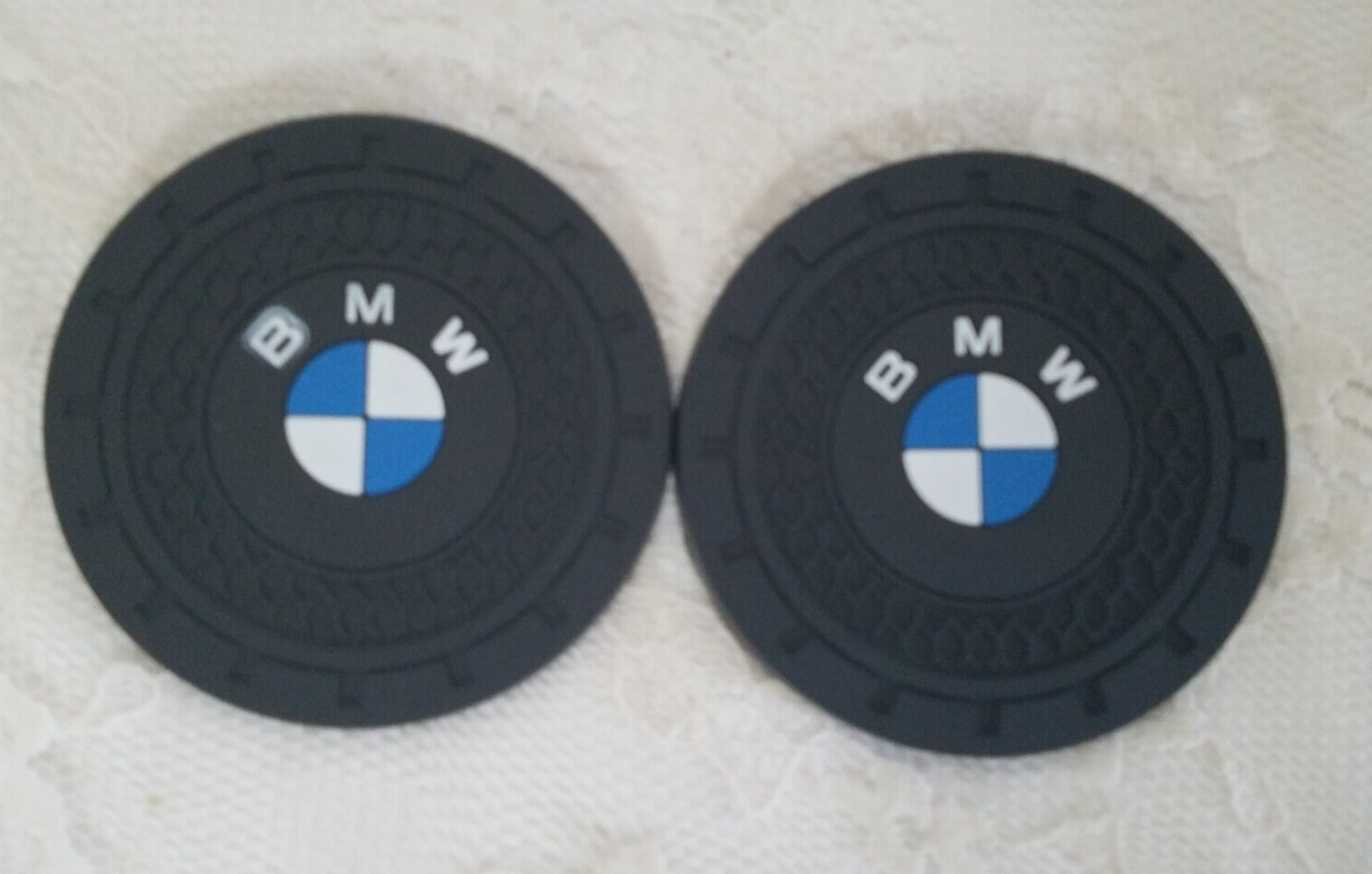 UNIVERSAL COASTERS 2PC 2.75'' SILICONE CAR CUP HOLDER INSERT (FITS: BMW ...