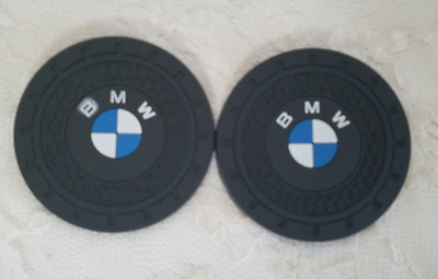 UNIVERSAL COASTERS 2PC 2.75'' SILICONE CAR CUP HOLDER INSERT (FITS: BMW ...