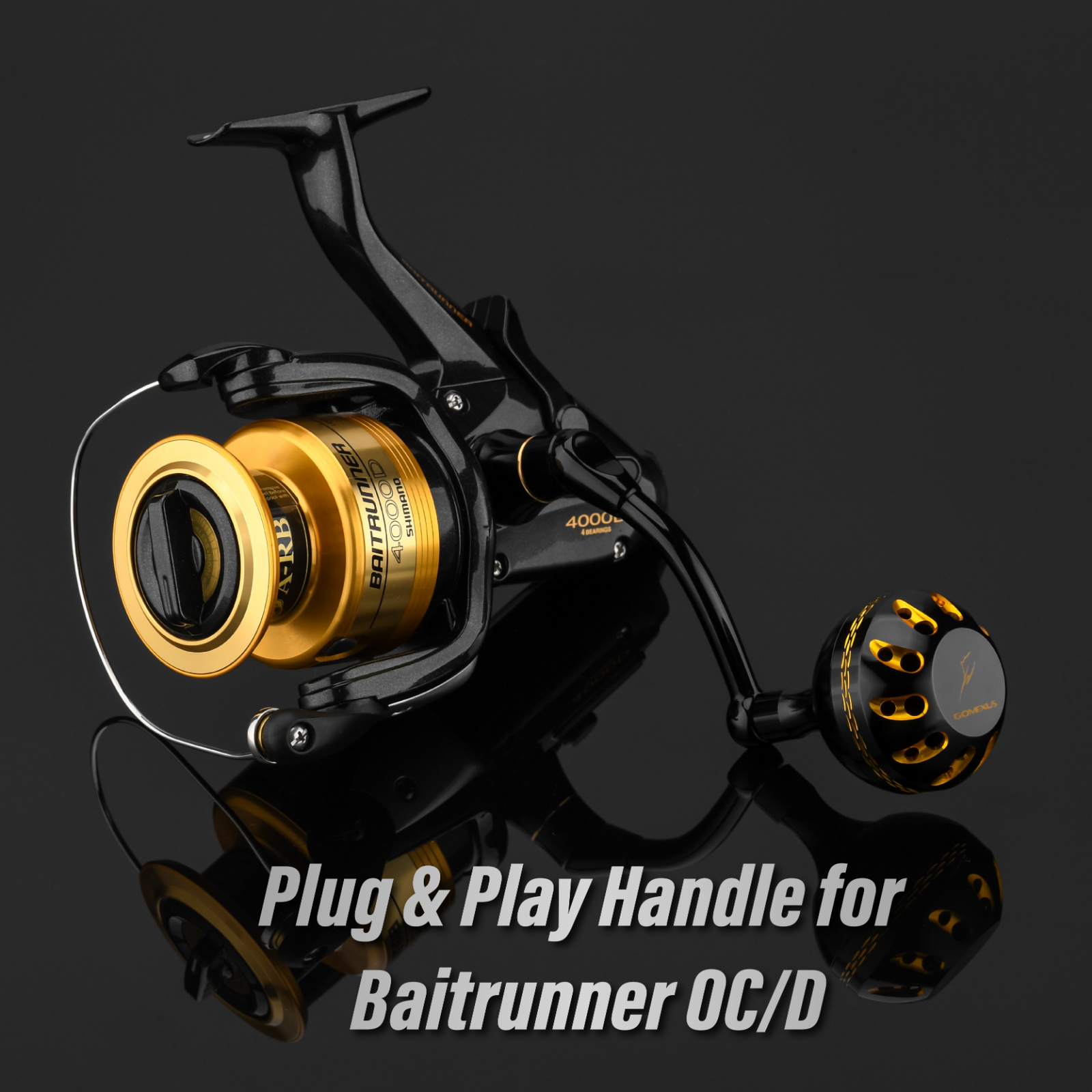 GOMEXUS Power Handle for Shimano Baitrunner 4000 6000 Spinning Reel | eBay