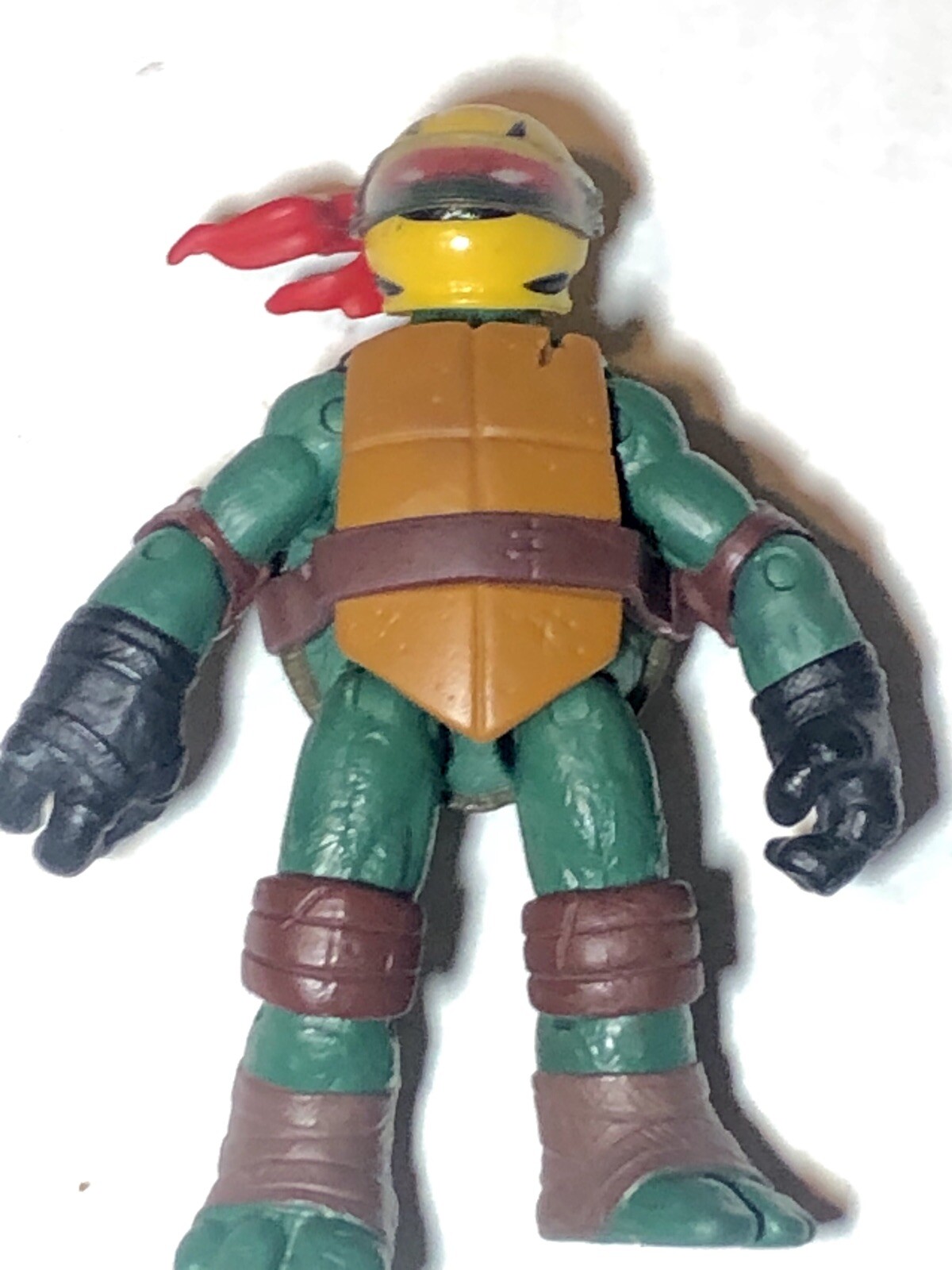 TMNT 2012 Raphael 5" Fig Ninja Stealth Bike Race Helmet Visor ...