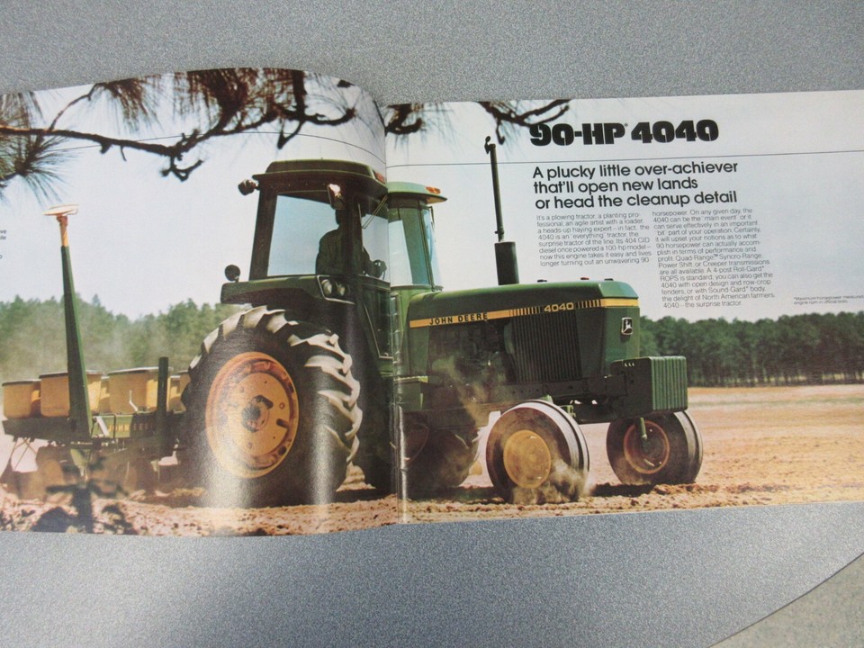 John Deere 4040 4240 4440 4640 4840 & Hi-Crop Tractors Color Brochure ...