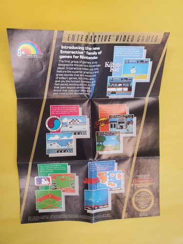 Nintendo NES ljn poster insert ljn-nes-us | eBay