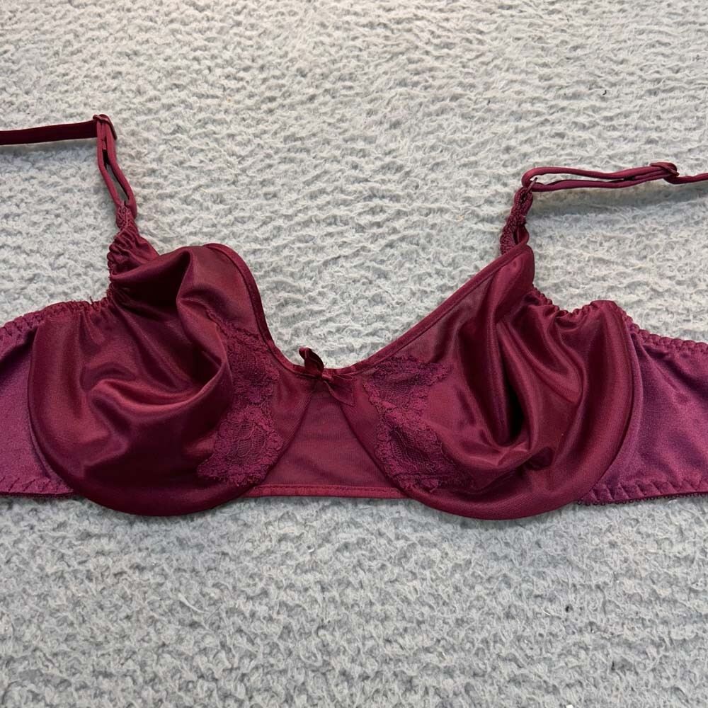 VTG Bali Bra 34B Balconette Bra Floral Red 180 Flower… - Gem