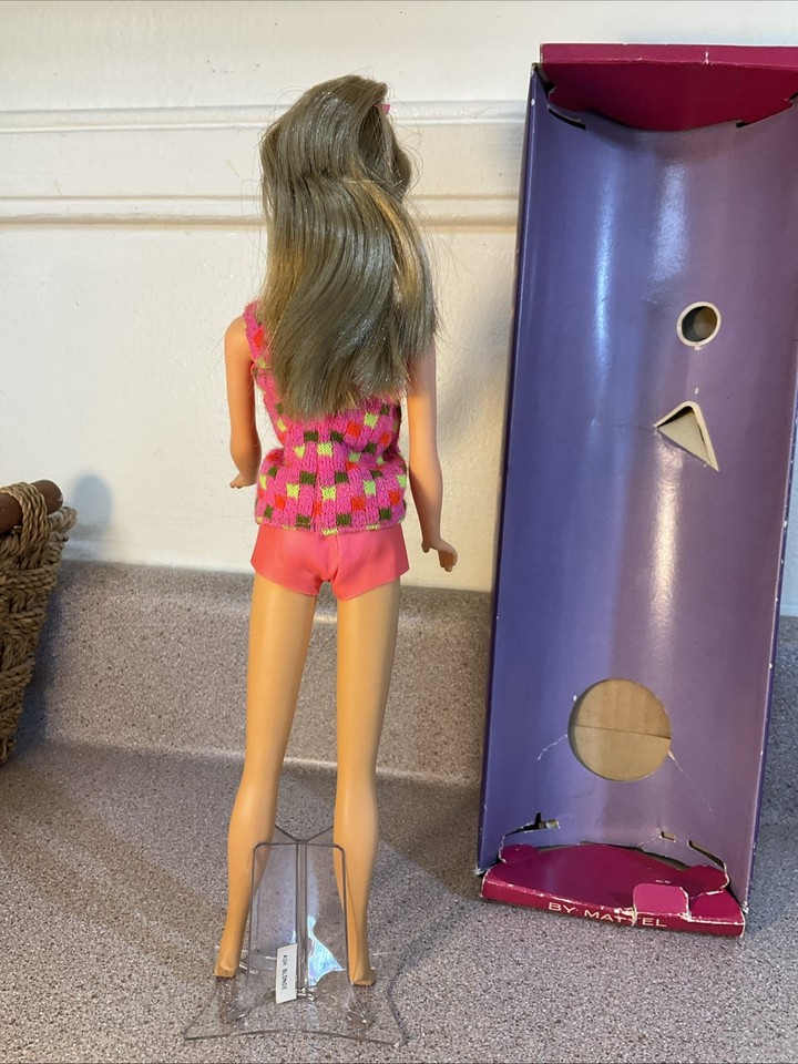 Vtg Mattel 1968 Barbie TNT Doll #1160 Summer Sand / Ash Blonde In Box ...