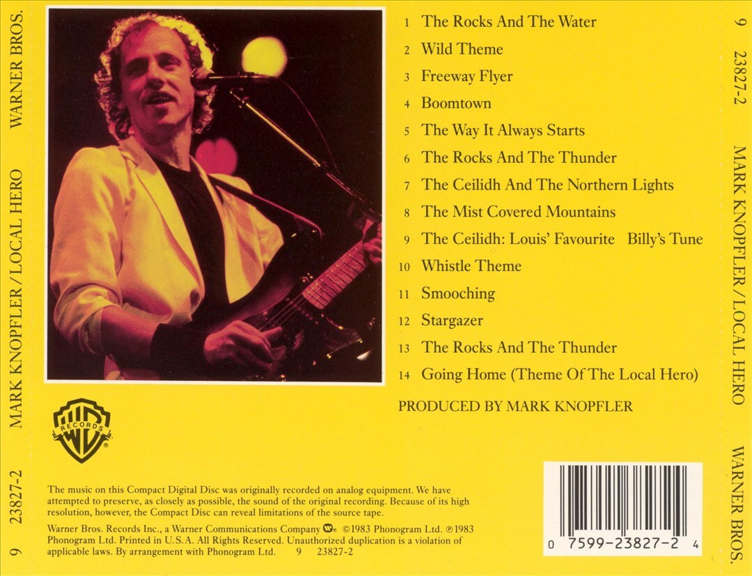 Local Hero (Original Soundtrack) by Mark Knopfler (CD, 1990) for sale ...