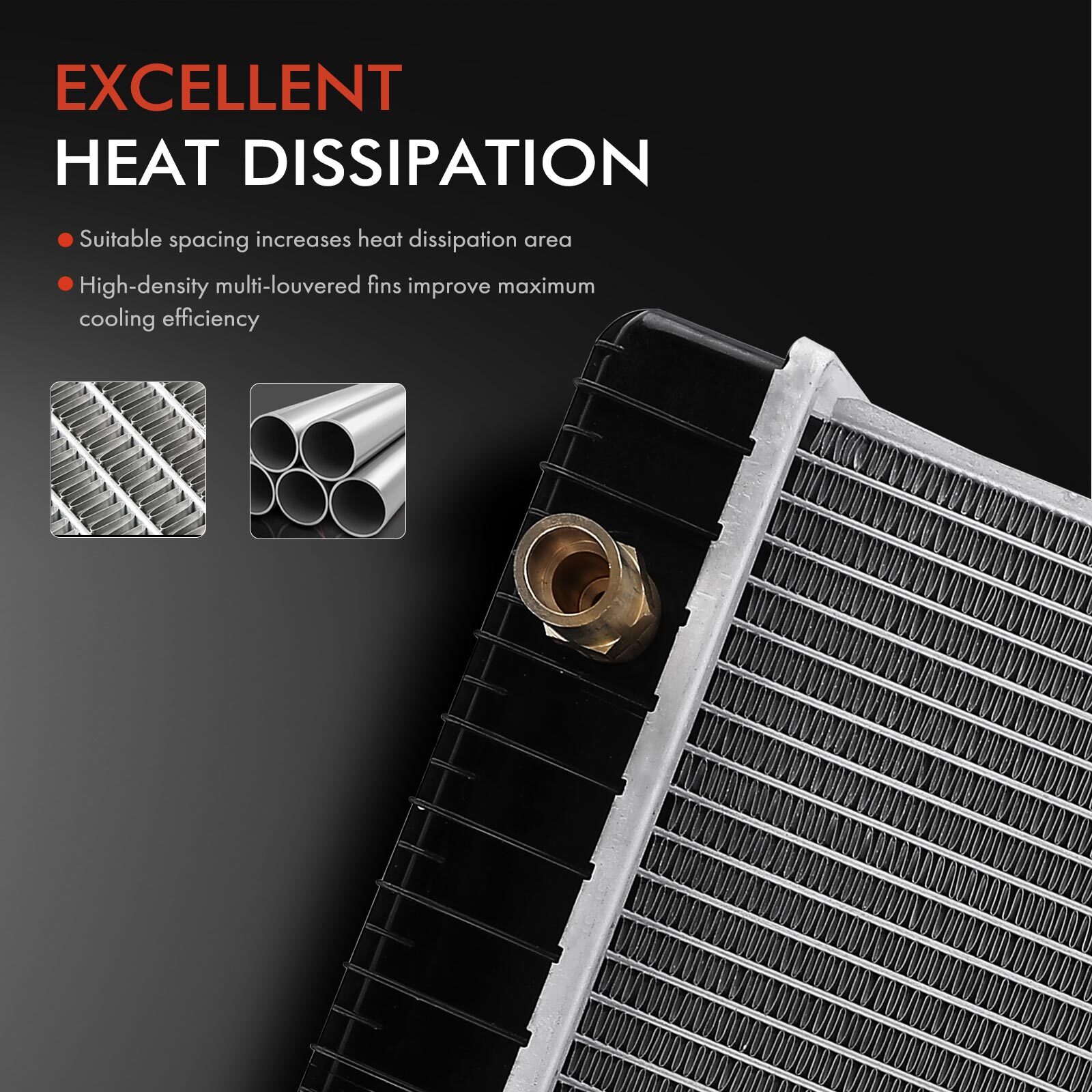 Radiator w/ Trans Oil Cooler for Volvo C70 1999-2004 S70 V70 1999-2000 ...