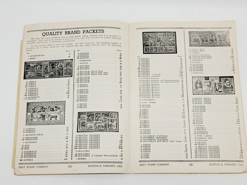 1941 Edition Stamp Collectors' Philatelic Annual Gray Stamp Company ...