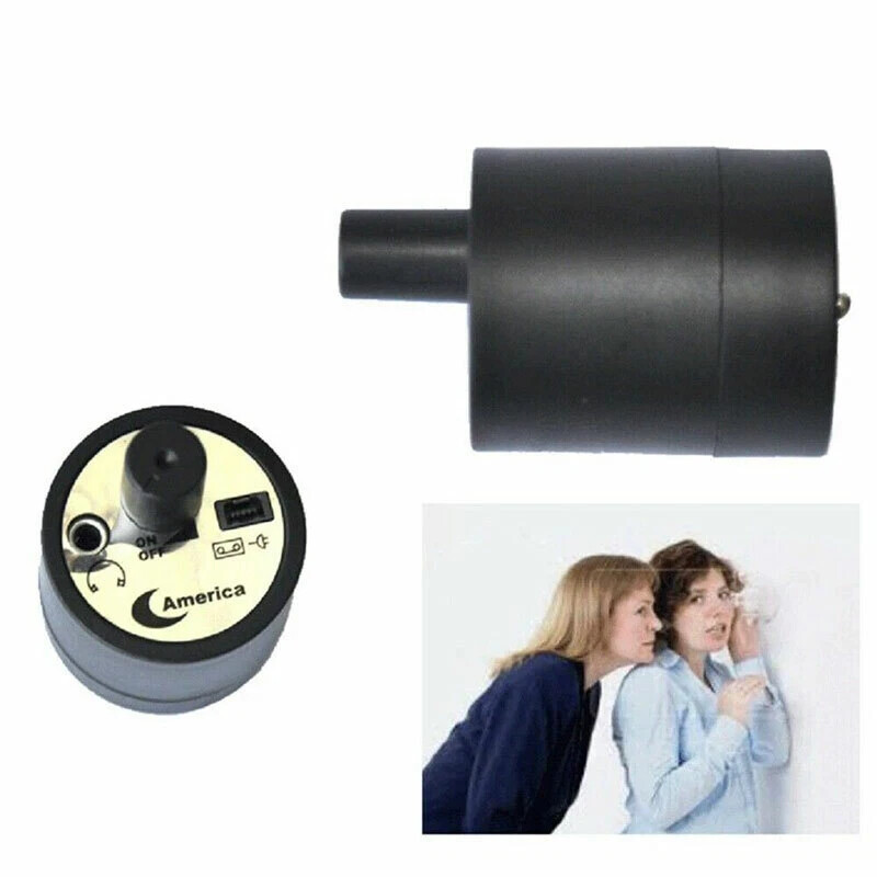 Highly Sensitive Wall microphone voice bug/ear listen through wall ...