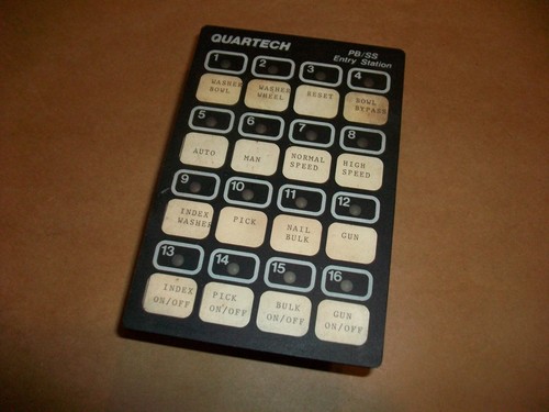 QUARTECH 8652 PLC PROGRAMMING INTERFACE 16-KEY, 5VDC | eBay