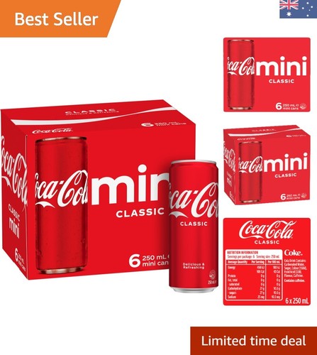 Classic Soft Drink Mini Can Multipack 6 x 250 ml Coca Cola, Coke | eBay