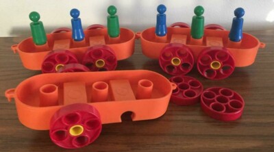 Vintage 1976 Tupperware Toys Amphibio. Sand, bath, building, train ...