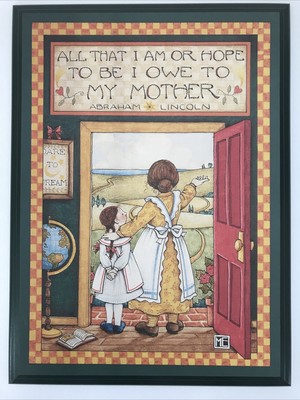 Mary Engelbreit Large ColorPlak Plaque I OWE TO MY MOTHER Limited ...