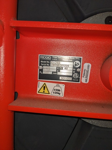 RIDGID K-750 Drum Machine for sale online | eBay