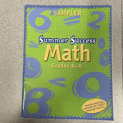 SAMPLER Summer Success MATH Grades K-8 Textbook 2000 Patsy Kanter | eBay