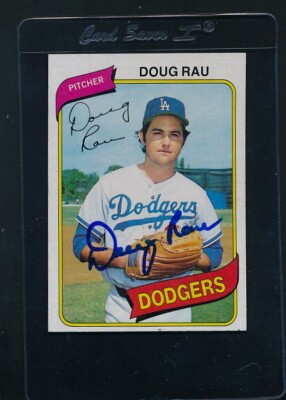 1980 Topps #527 Doug Rau Dodgers Signed Auto *C8247 | eBay