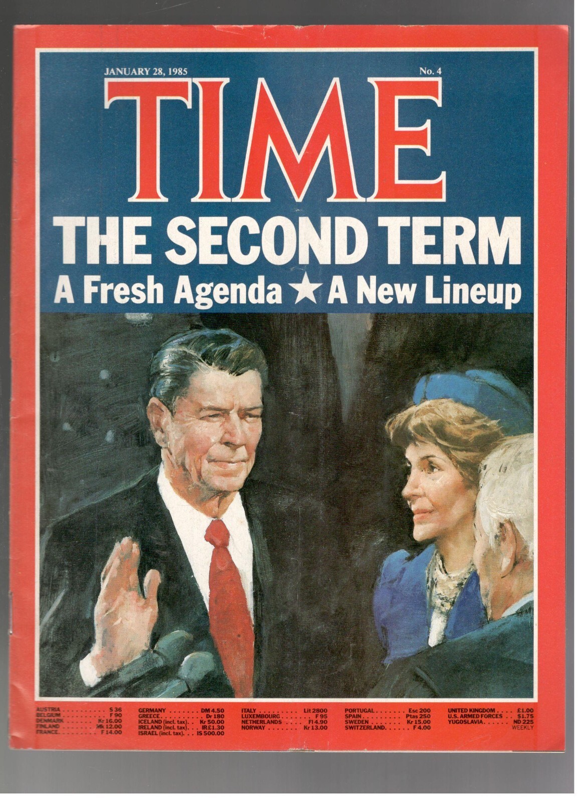 Ronald Reagan the Second Term Time Magazine 1985 January 28 | eBay
