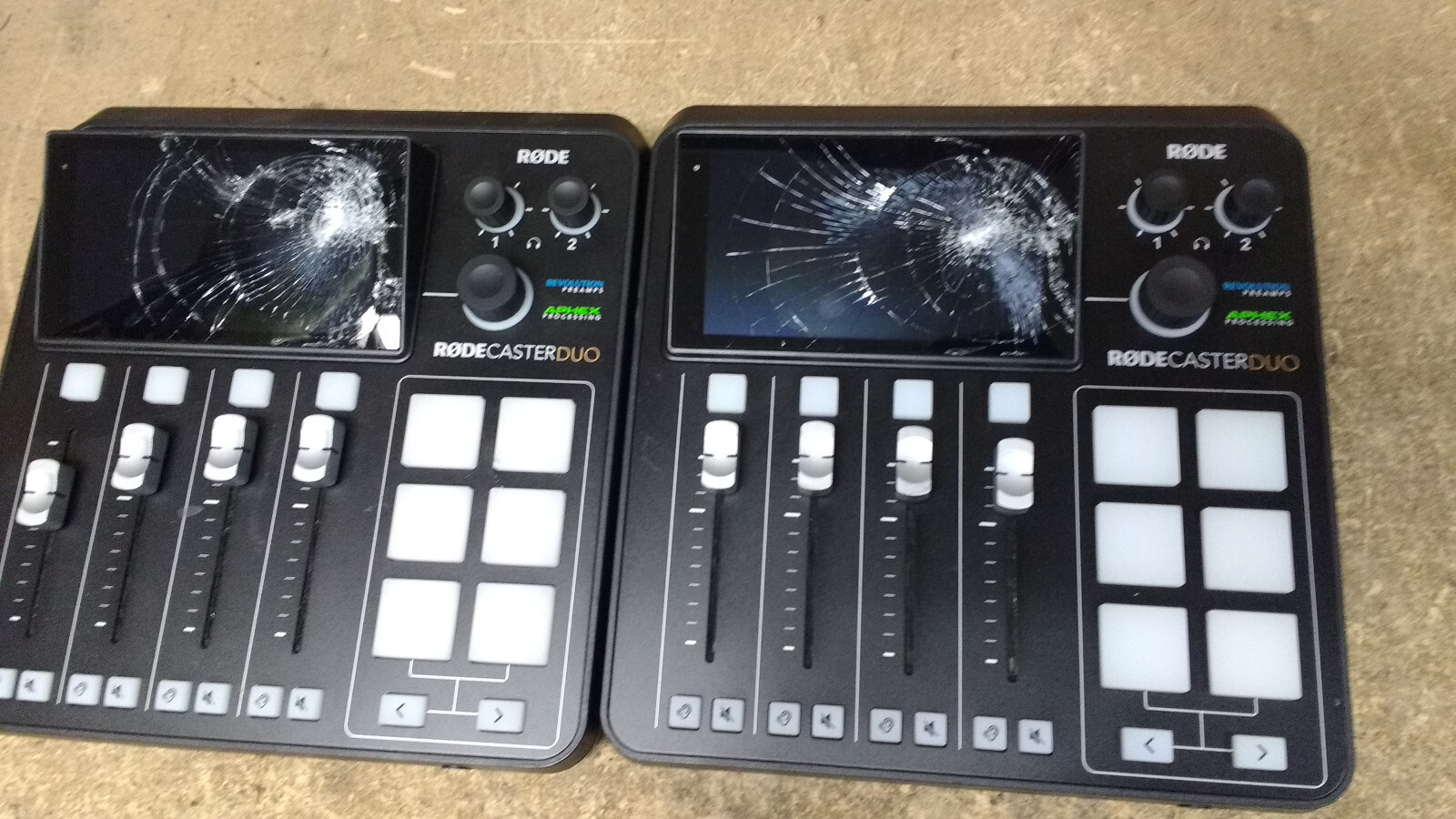 LOT OF 2 RodeCaster Duo Integrated Audio Production Studio ...