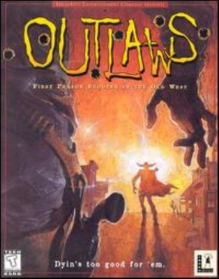 Outlaws PC CD wild west shoot gun slinging western town pistol game ...