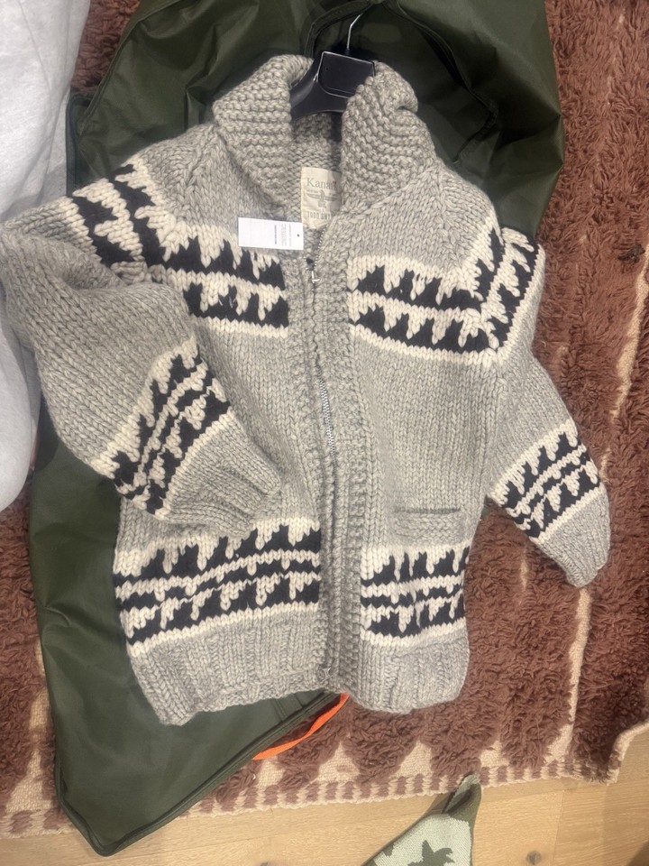 Todd Snyder Triangle Hand-Knit Cardigan Jacket in Heather Grey | eBay