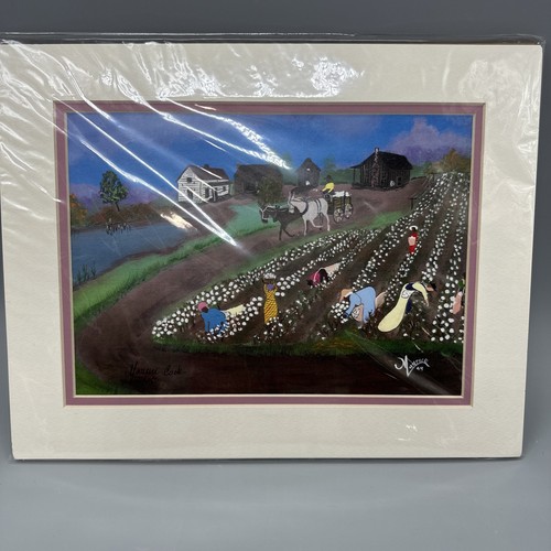 Maurice Cook Art Print Signed Numbered Matted ‘To The Cotton Gin’ 155/ ...