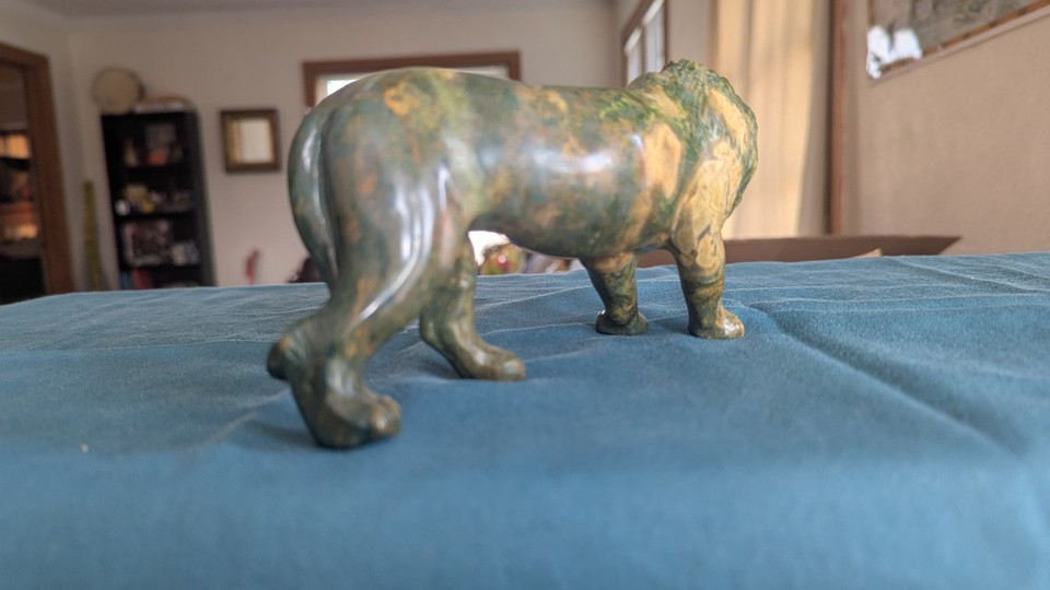 African Lion Original Shona Sculpture. Verdite African Jade Hand Made ...