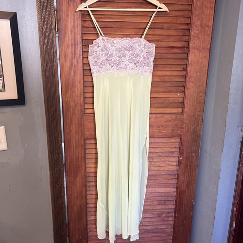 Vintage Victorias Secret Shear Long Night Gown Linger… - Gem