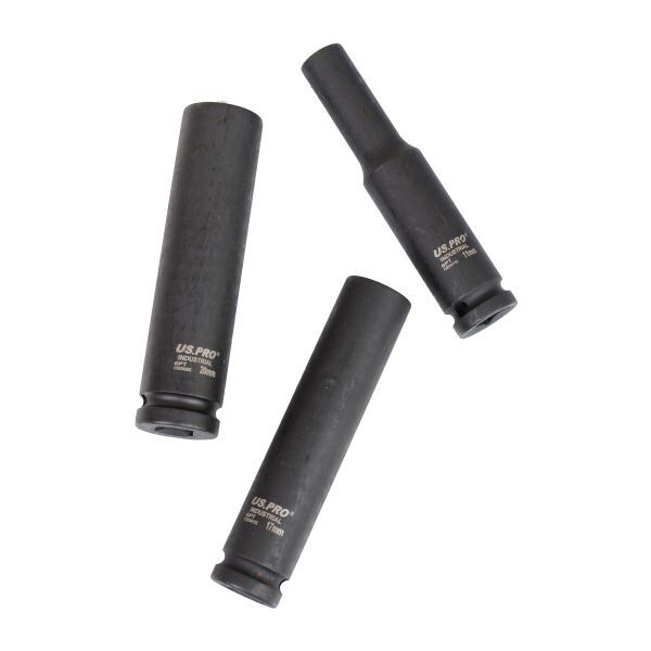 DEEP Impact Socket Set 1/2 13pc 10mm - 24mm EXTRA DEEP 6pt Hex Long US ...