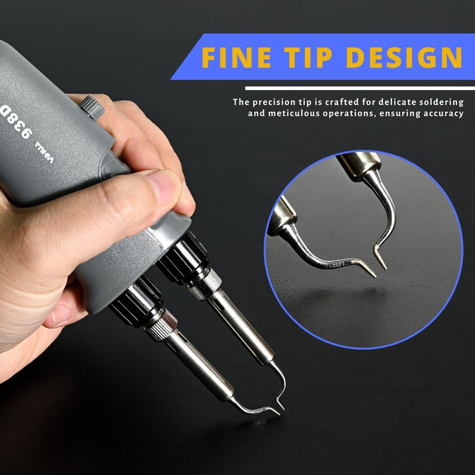 YIHUA 938D Mini Tweezers, 110V Hot Tweezers Soldering SMT for Soldering ...