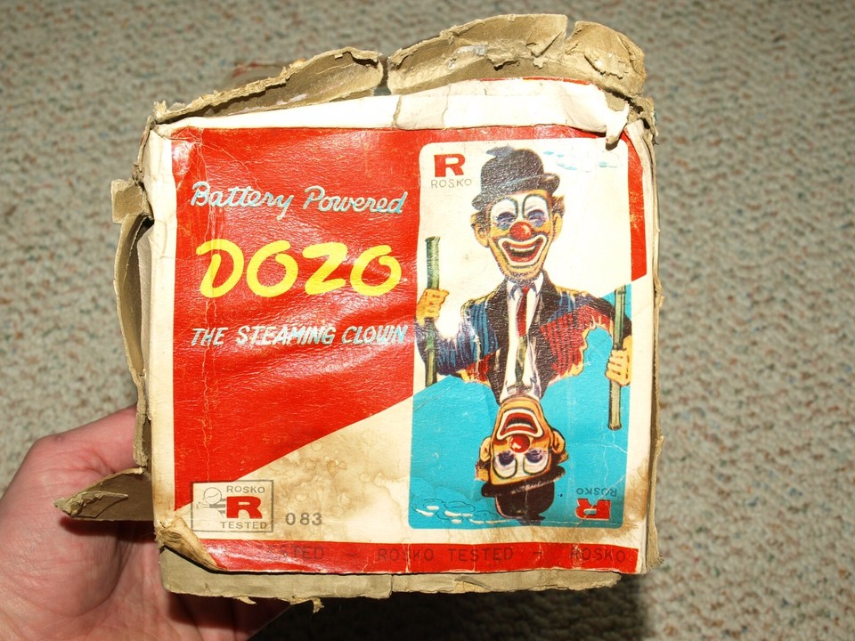 *Rare* Dozo The Steaming Clown Toy- 1960s Japan - With Box! | eBay