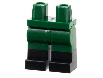 LEGO Dark Green dual molded legs w/ black boots brand new genuine ...