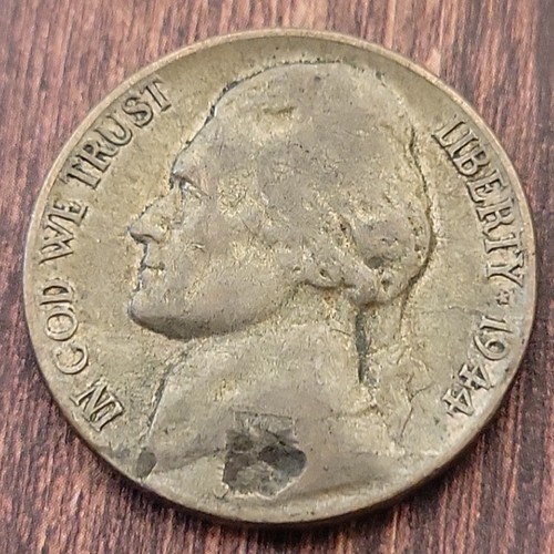 1944 P Jefferson War Nickel 5 Cent Coin Circulated Ungraded 35% Silver ...