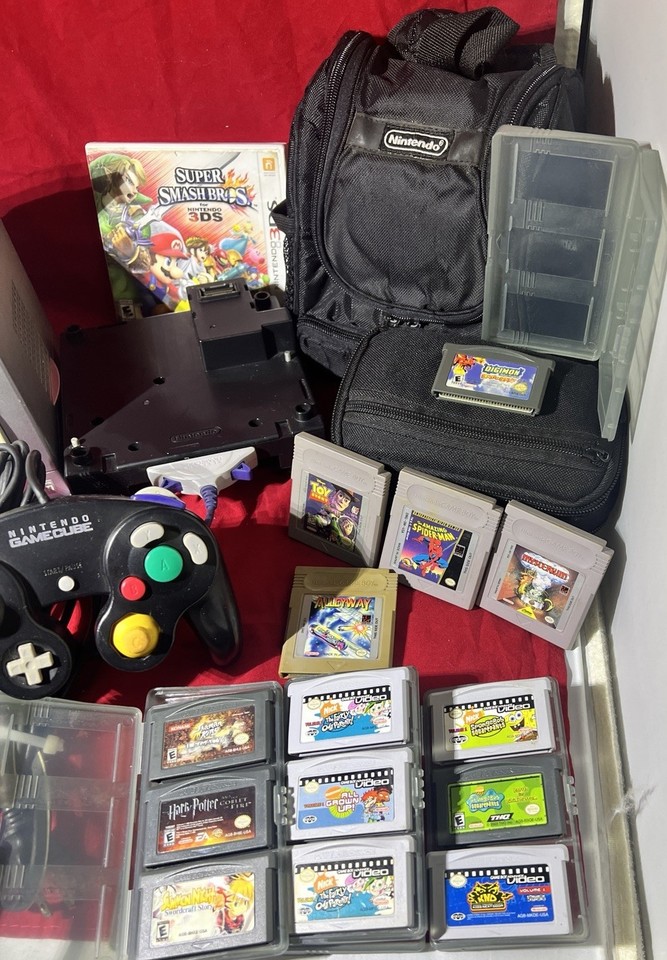 Nintendo GAMECUBE,GAMEBOY PLAYER,Disc,Controllers,Card Pwr,Games ...