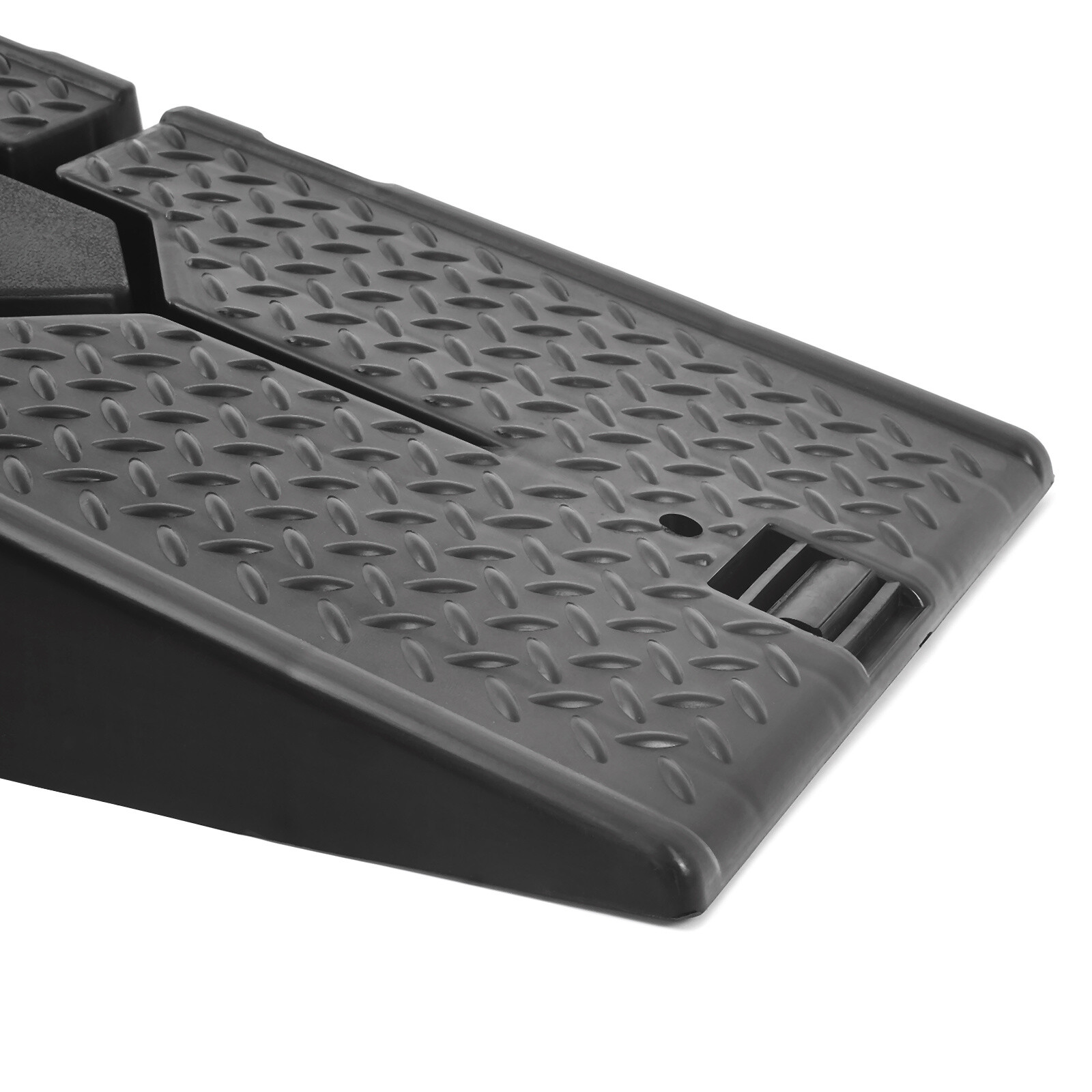 2X Heavy Duty Rubber Plastic 2.5 Ton Auto Vehicle Car Ramp Garage ...