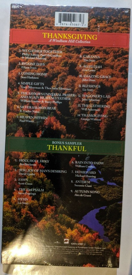 Thanksgiving (A Windham Hill Collection) Thankful Sampler Sealed ...
