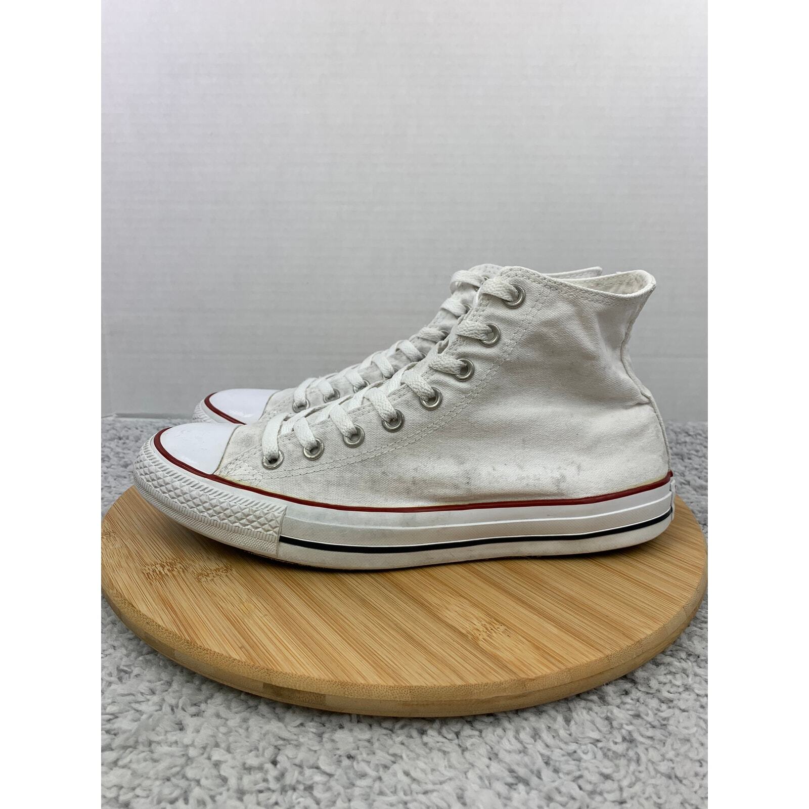 Converse CTAS Ox Hi Sneakers Womens 11 White Canvas D… - Gem