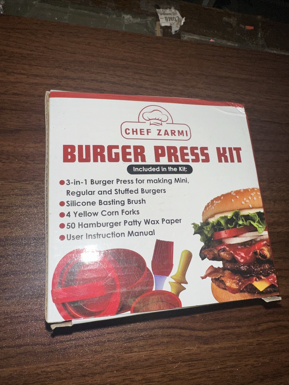 CHEF ZARMI BURGER PRESS KIT | eBay