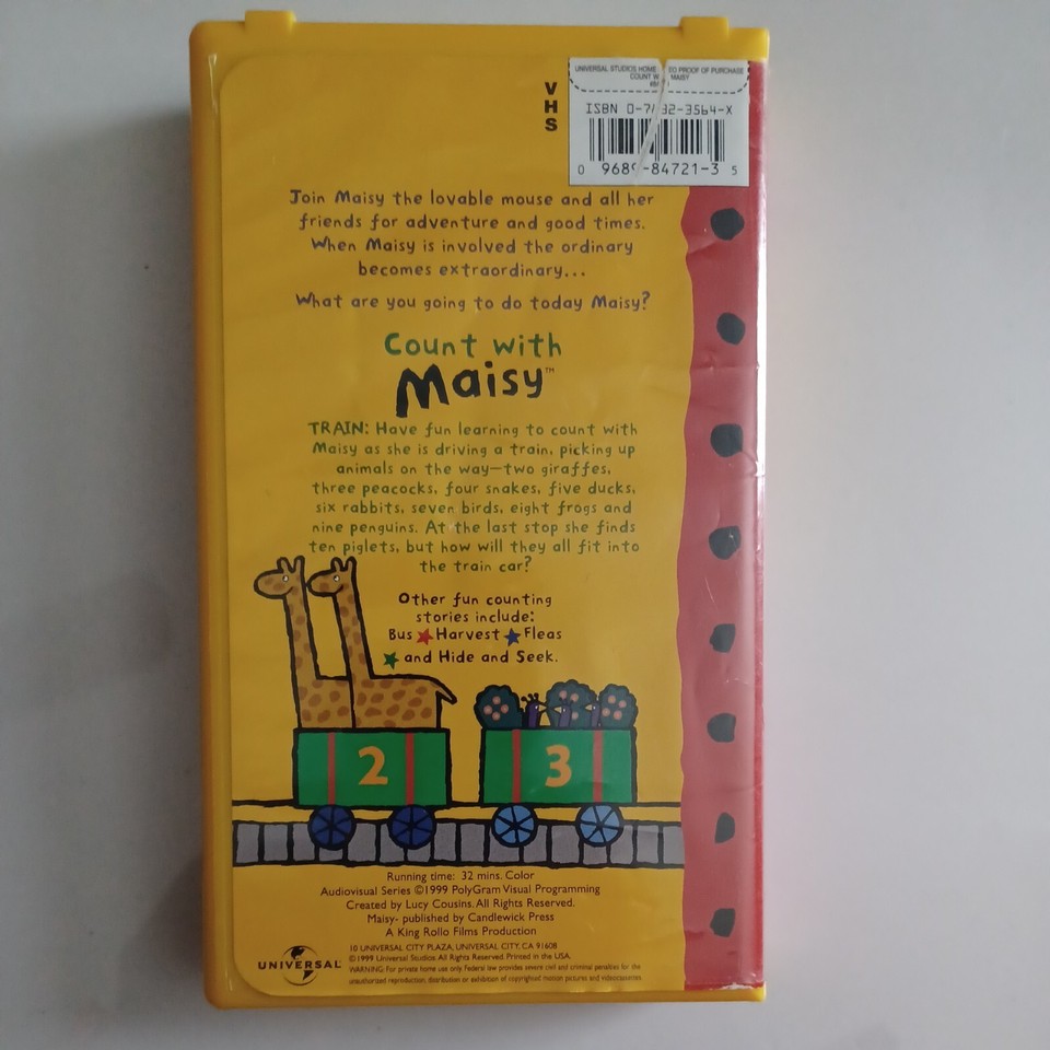VHS Maisy - Count With Maisy (VHS, 1999, Bullet Case) 96898472135| eBay
