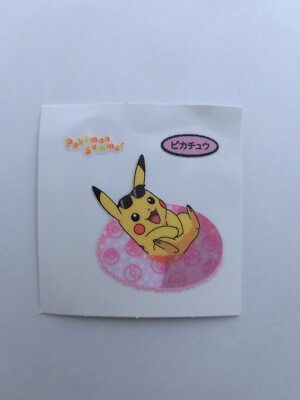 Pokemon mini sticker Pikachu Summer | eBay