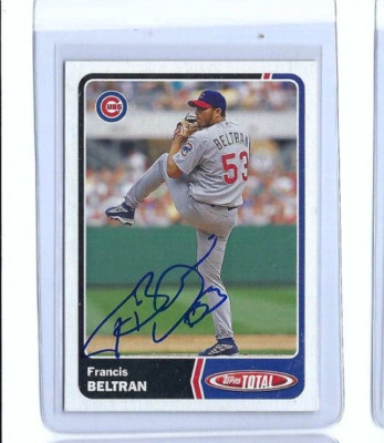 2003 Topps Total #286 Francis Beltran Chicago Cubs SIGNED Baseball Card ...