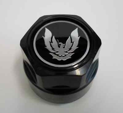 77-92 FIREBIRD TA ALUMINUM WHEEL SILVER BIRD PLASTIC BLACK CENTER CAP ...