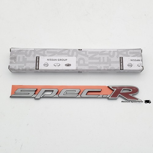 OEM Nissan Spec R rear side emblem JDM S15 240SX Black Chrome badge ...