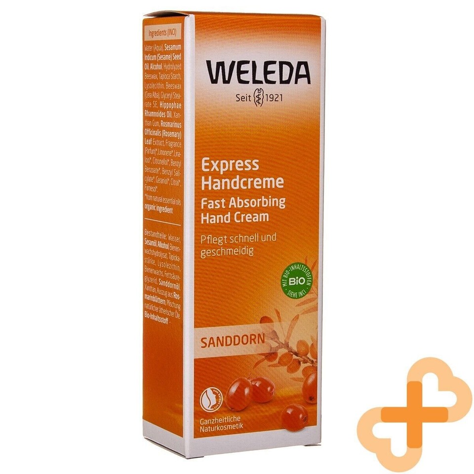 WELEDA Hand Cream with Sanddorn Fast Absorbing Maintain Dry Skin 50 ml ...