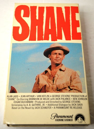 1952 SHANE 1980 VHS TAPE STARRING ALAN LADD | eBay