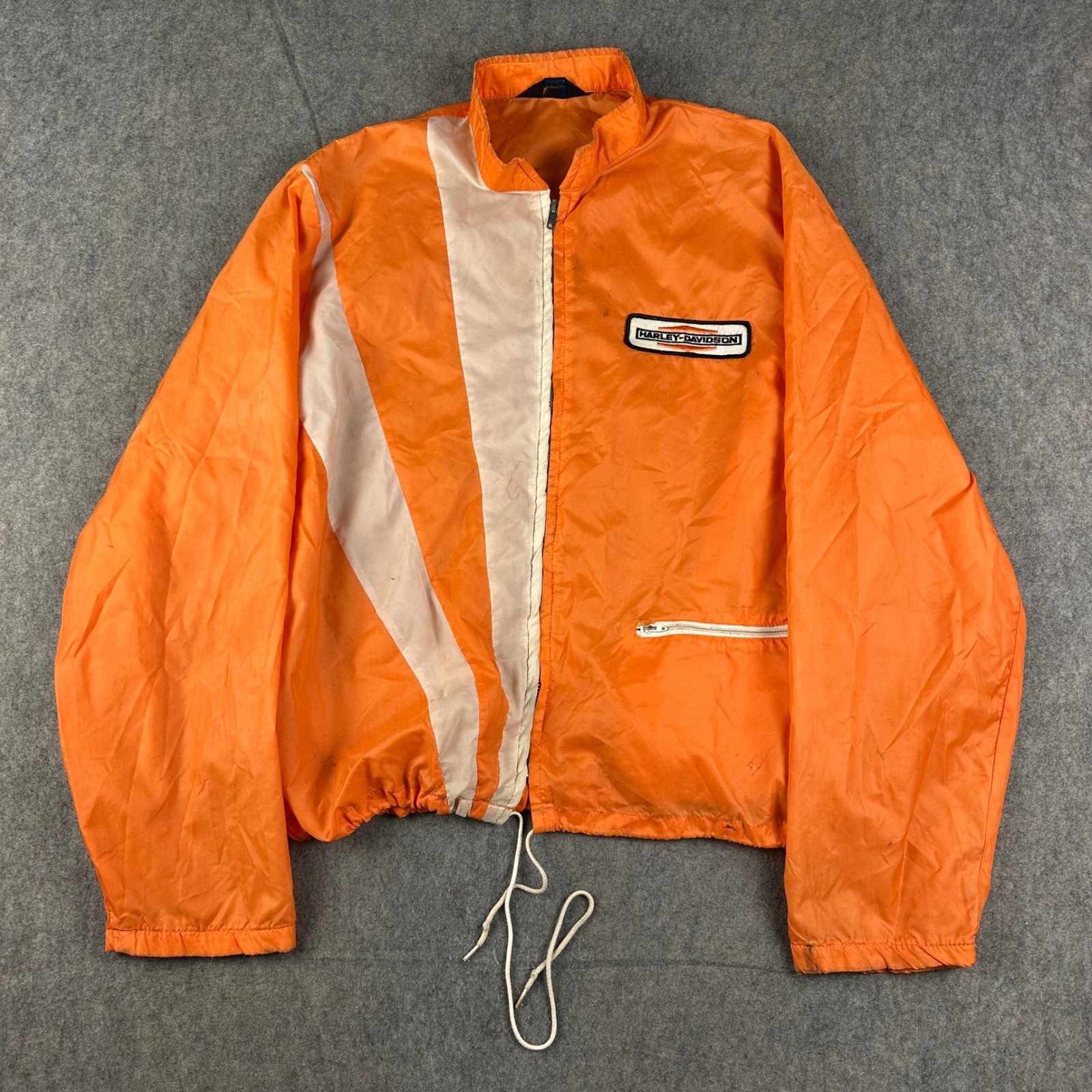 VTG Harley Davidson Champion Running Man Orange Racin… - Gem