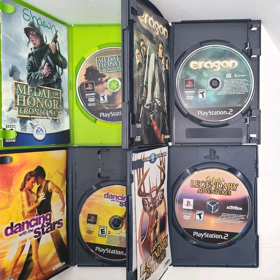 Sony Playstation 2 PS2 Game Bundle Lot 20 Some CIB Some Disk Scratches ...